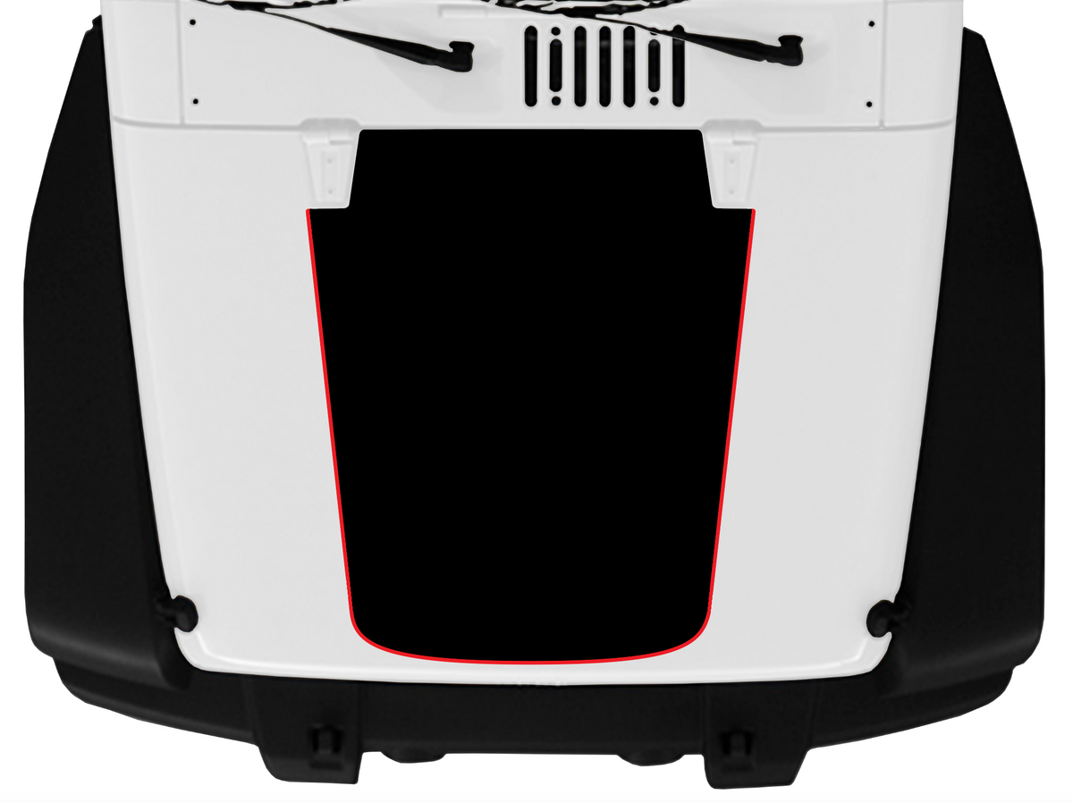 Jeep Wrangler JK /JKU Hood Top, Solid Colors – Sticky Vinylz